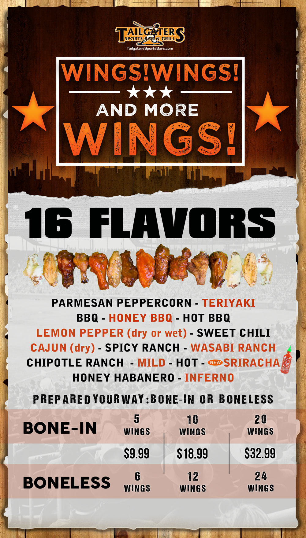 Menu – Brentwood Tailgaters